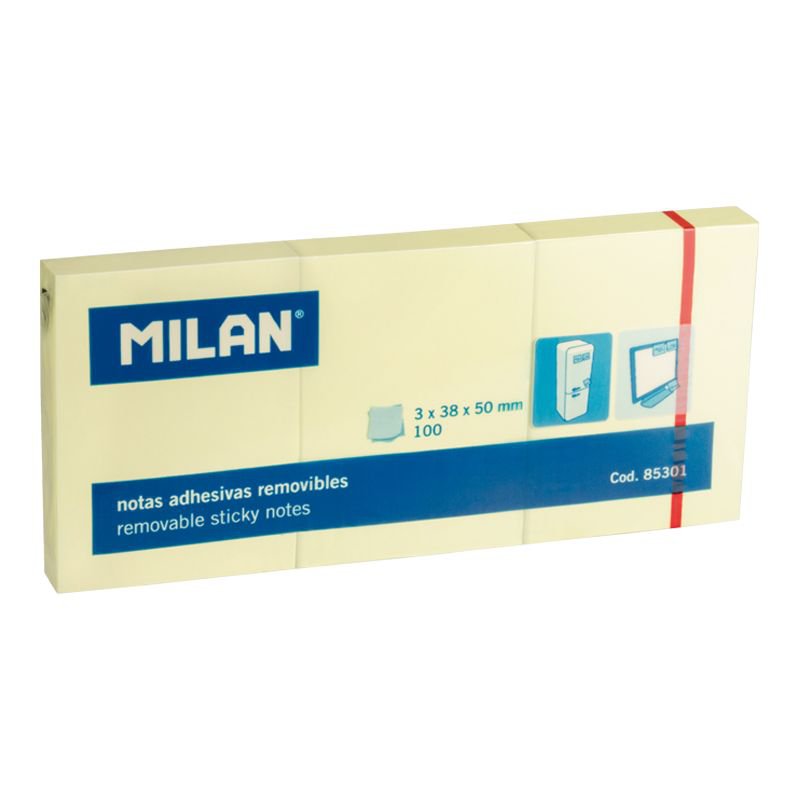 MILAN Post it 40x50 gulir, 30blokkir x 100blöð